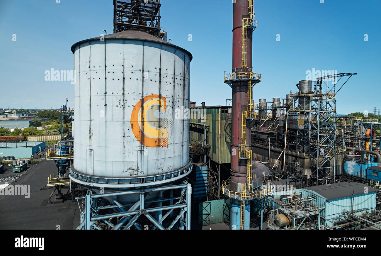 Hamilton Industrial areas Stock Photo - Alamy