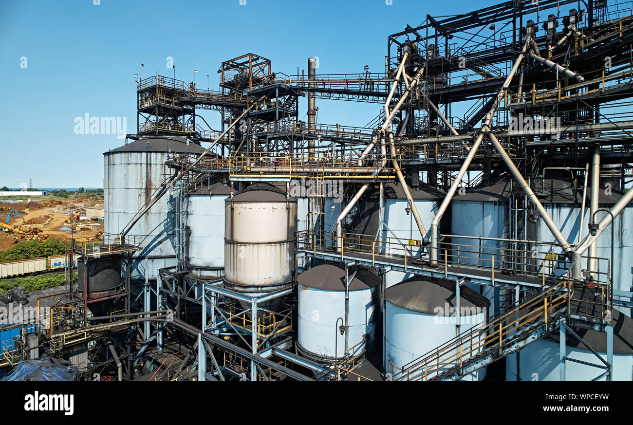 Hamilton Industrial areas Stock Photo - Alamy