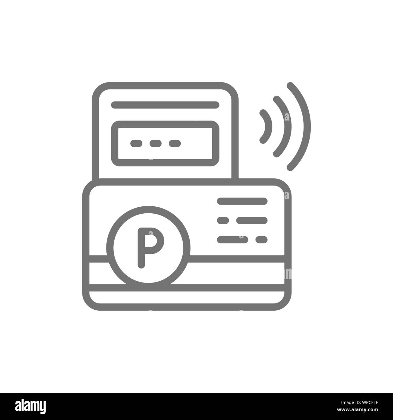 Car parking payment Black and White Stock Photos & Images - Alamy