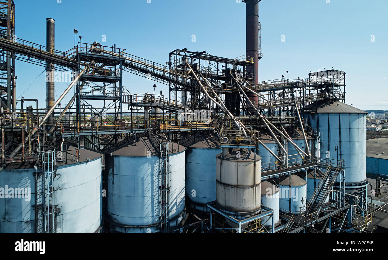 Hamilton Industrial areas Stock Photo - Alamy