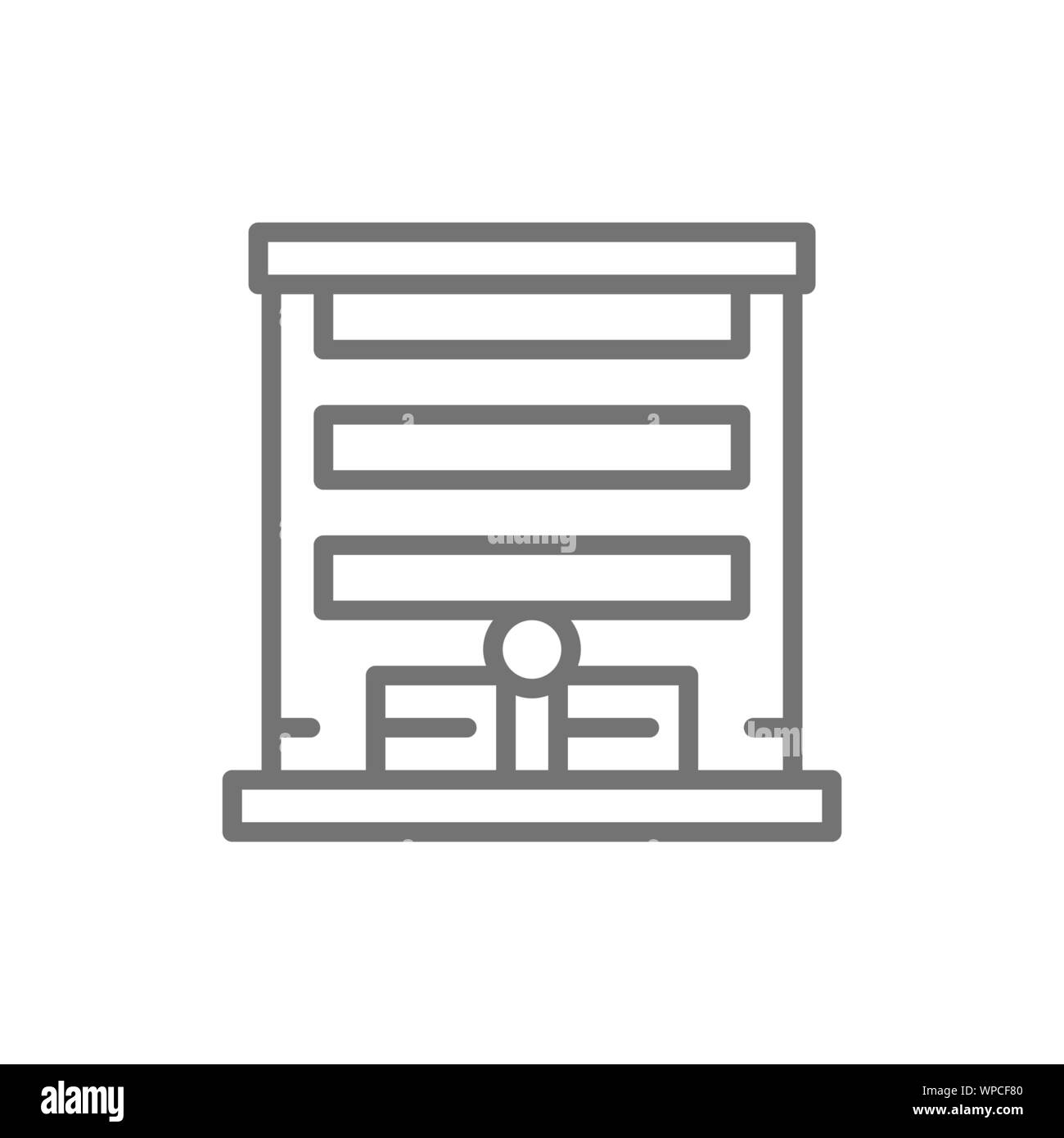 Automatic door garage Cut Out Stock Images & Pictures - Alamy