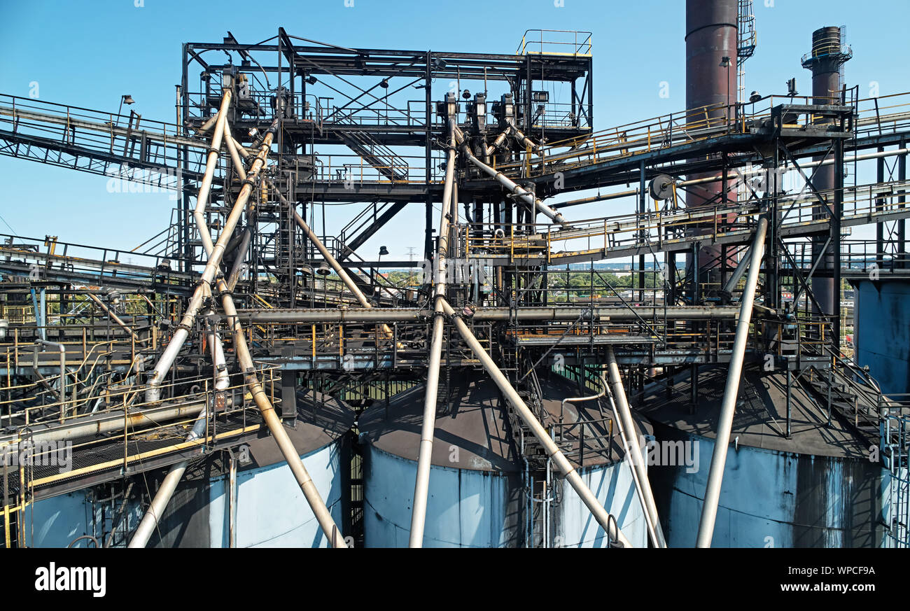 Hamilton Industrial areas Stock Photo - Alamy