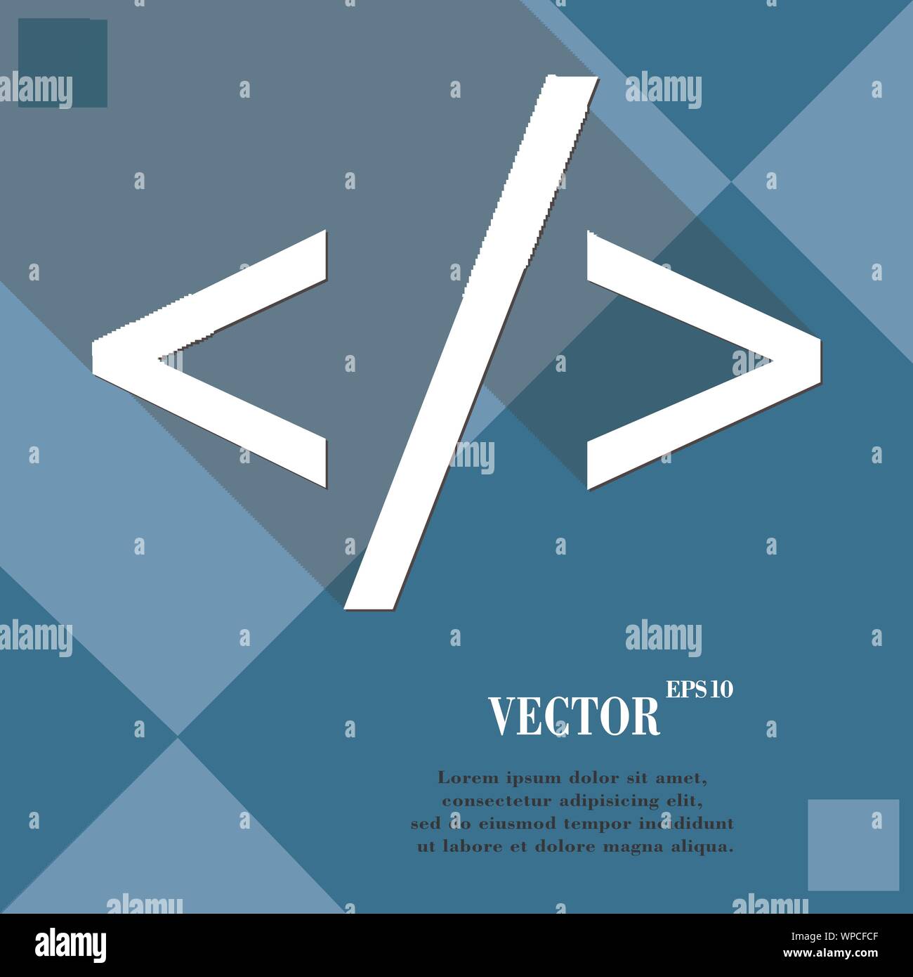 Programming code icon symbol Flat modern web design with long shadow ... Programming code icon symbol Flat modern web design with long shadow ...