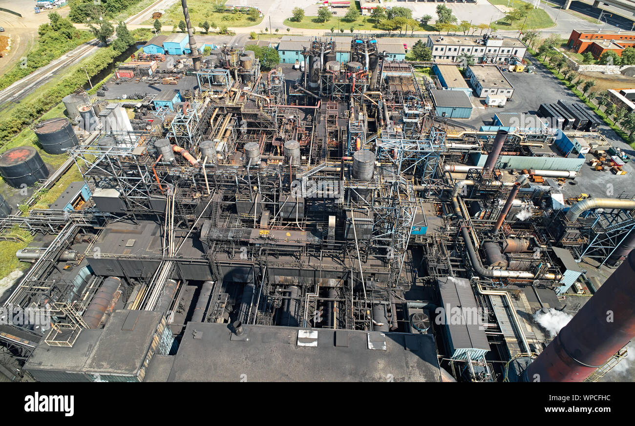 Hamilton Industrial areas Stock Photo - Alamy