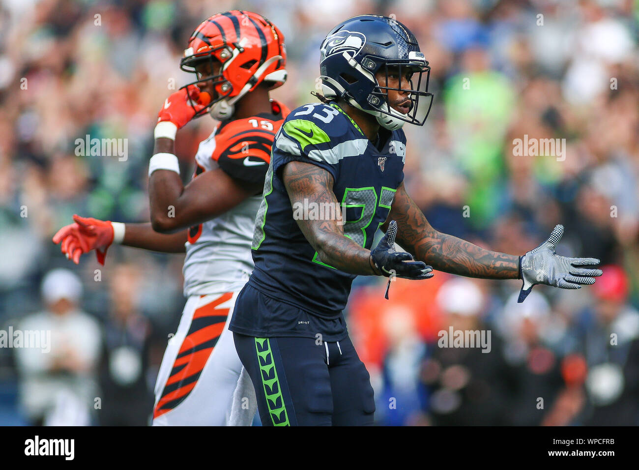 Seattle, WA, USA. 8th Sep, 2019. Seattle Seahawks safety Tedric ...