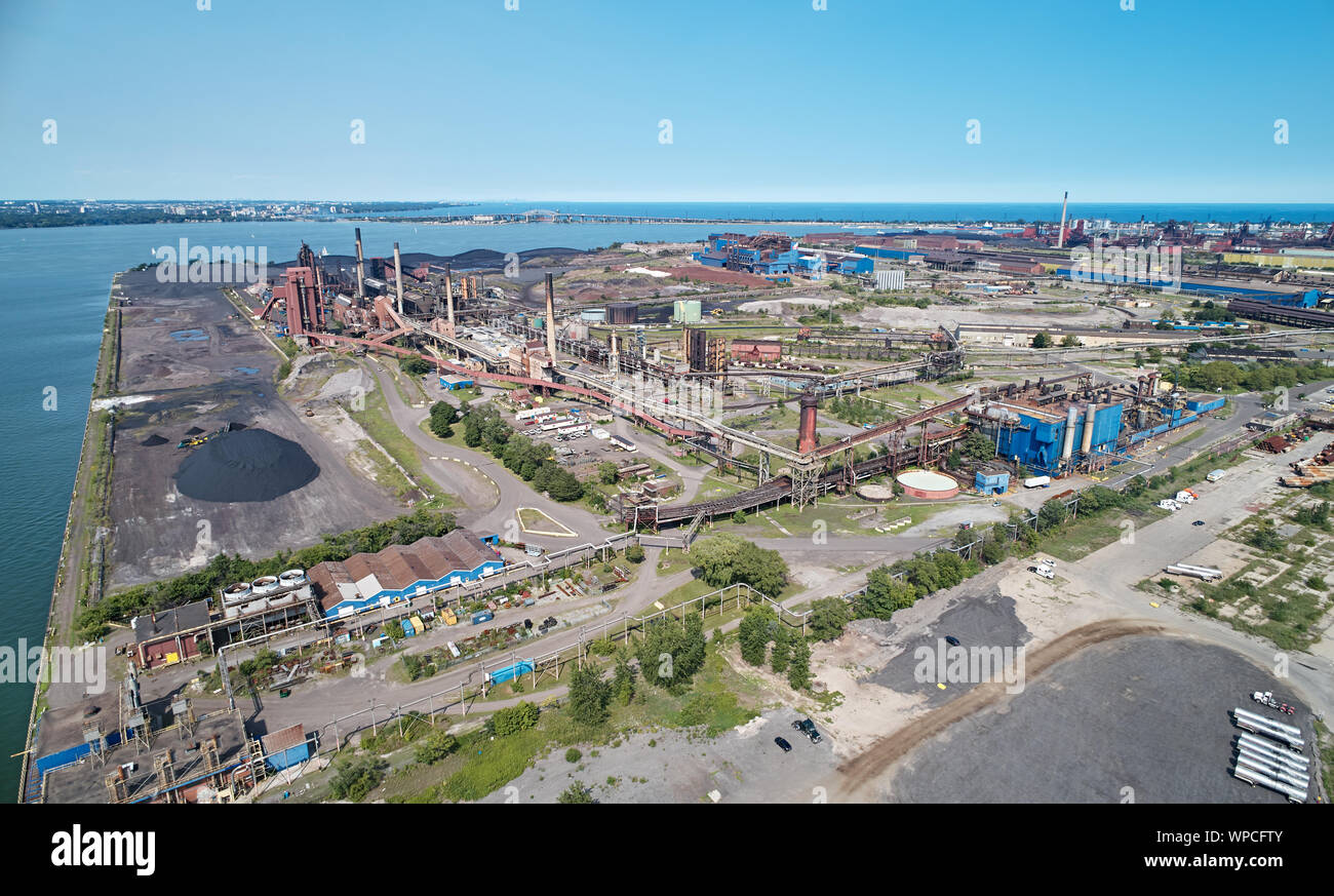 Hamilton Industrial areas Stock Photo - Alamy