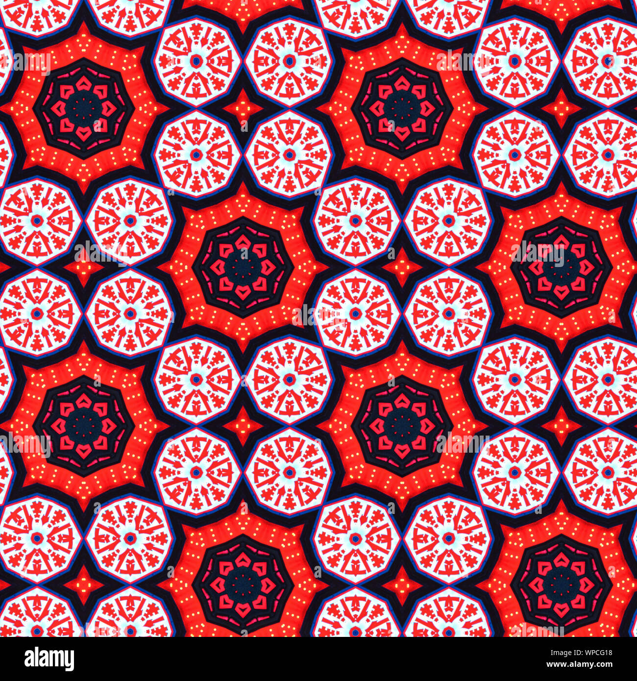 Interesting shapes create a beautiful, symmetrical design pattern that ...