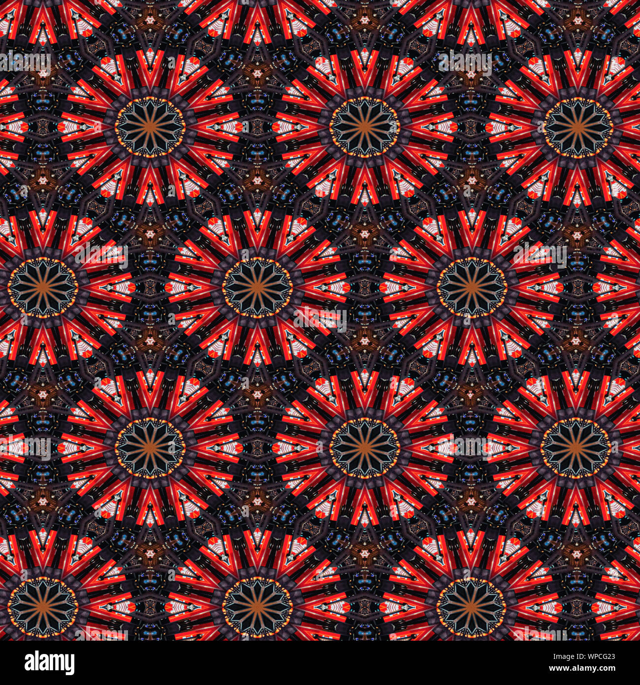 Interesting shapes create a beautiful, symmetrical design pattern that ...