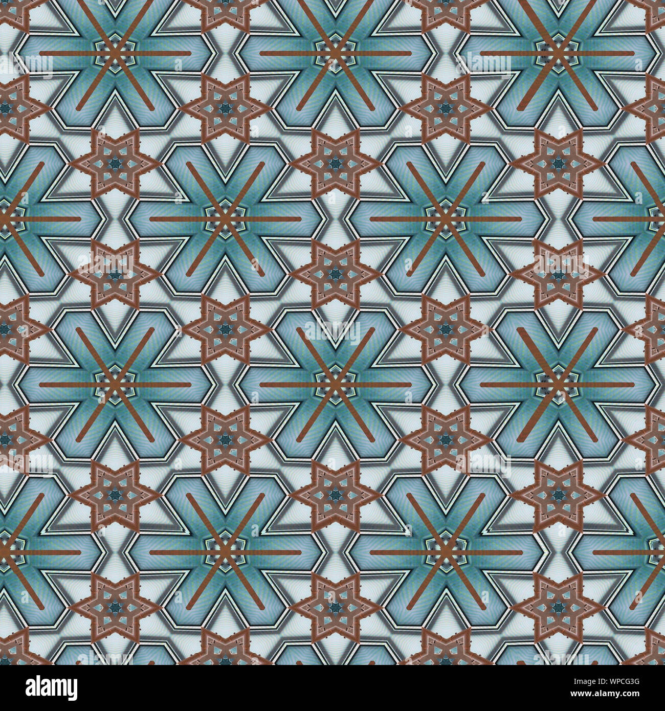 Interesting shapes create a beautiful, symmetrical design pattern that ...