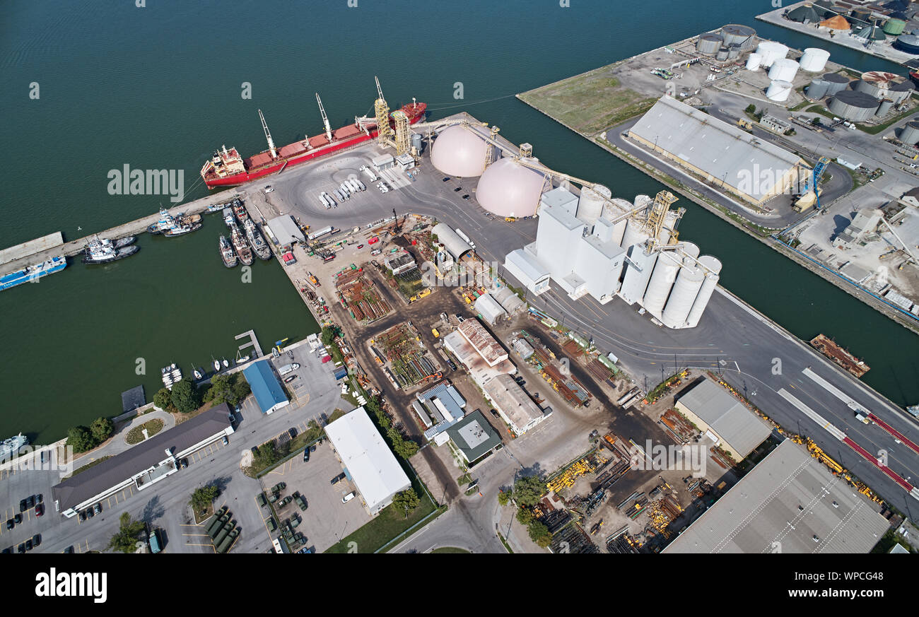 Hamilton Industrial areas Stock Photo - Alamy