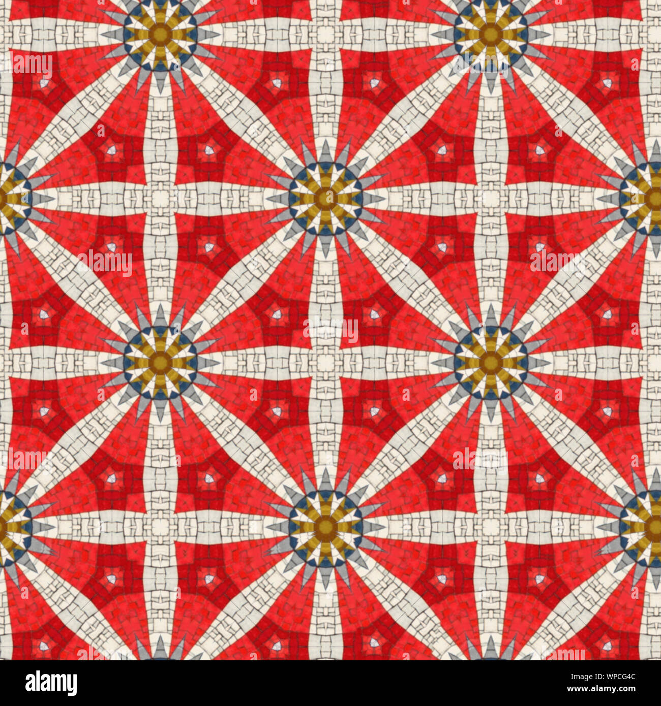 Interesting shapes create a beautiful, symmetrical design pattern that ...