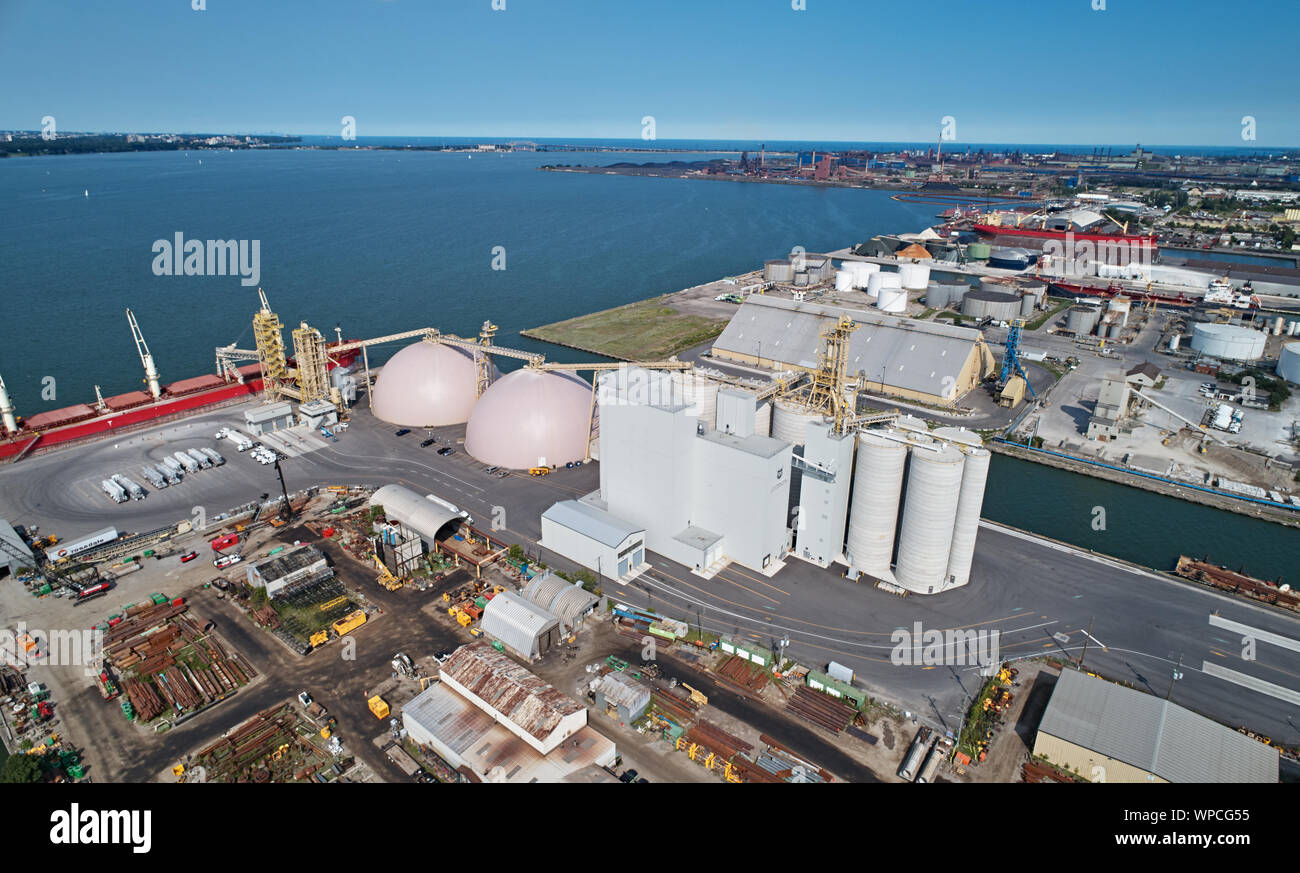Hamilton Industrial areas Stock Photo - Alamy