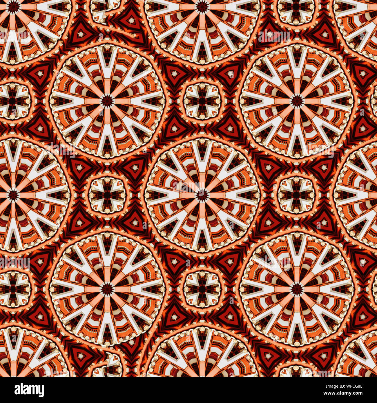 Interesting shapes create a beautiful, symmetrical design pattern that ...