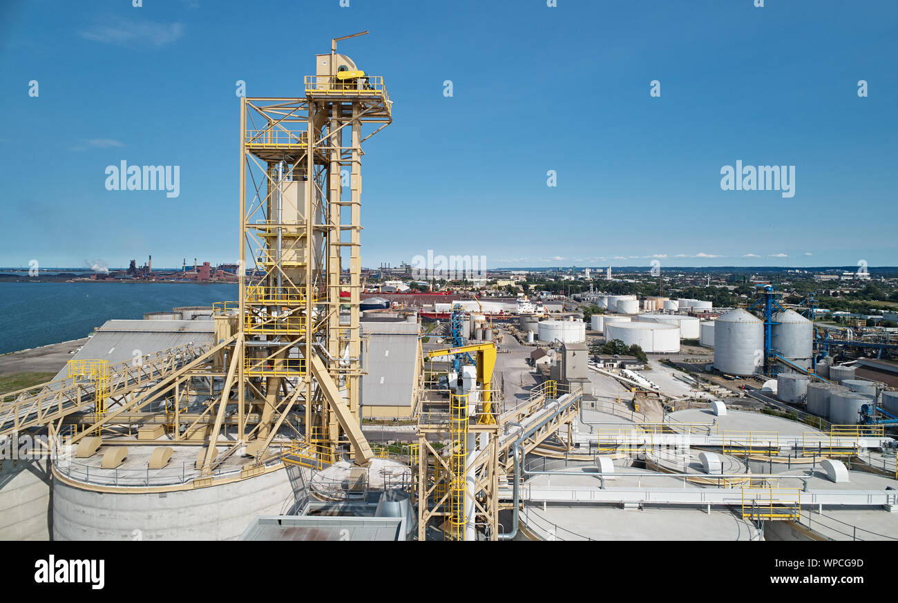 Hamilton Industrial areas Stock Photo - Alamy
