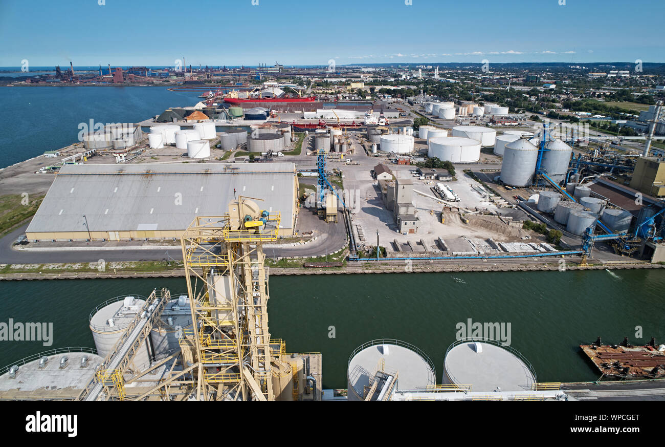 Hamilton Industrial areas Stock Photo - Alamy