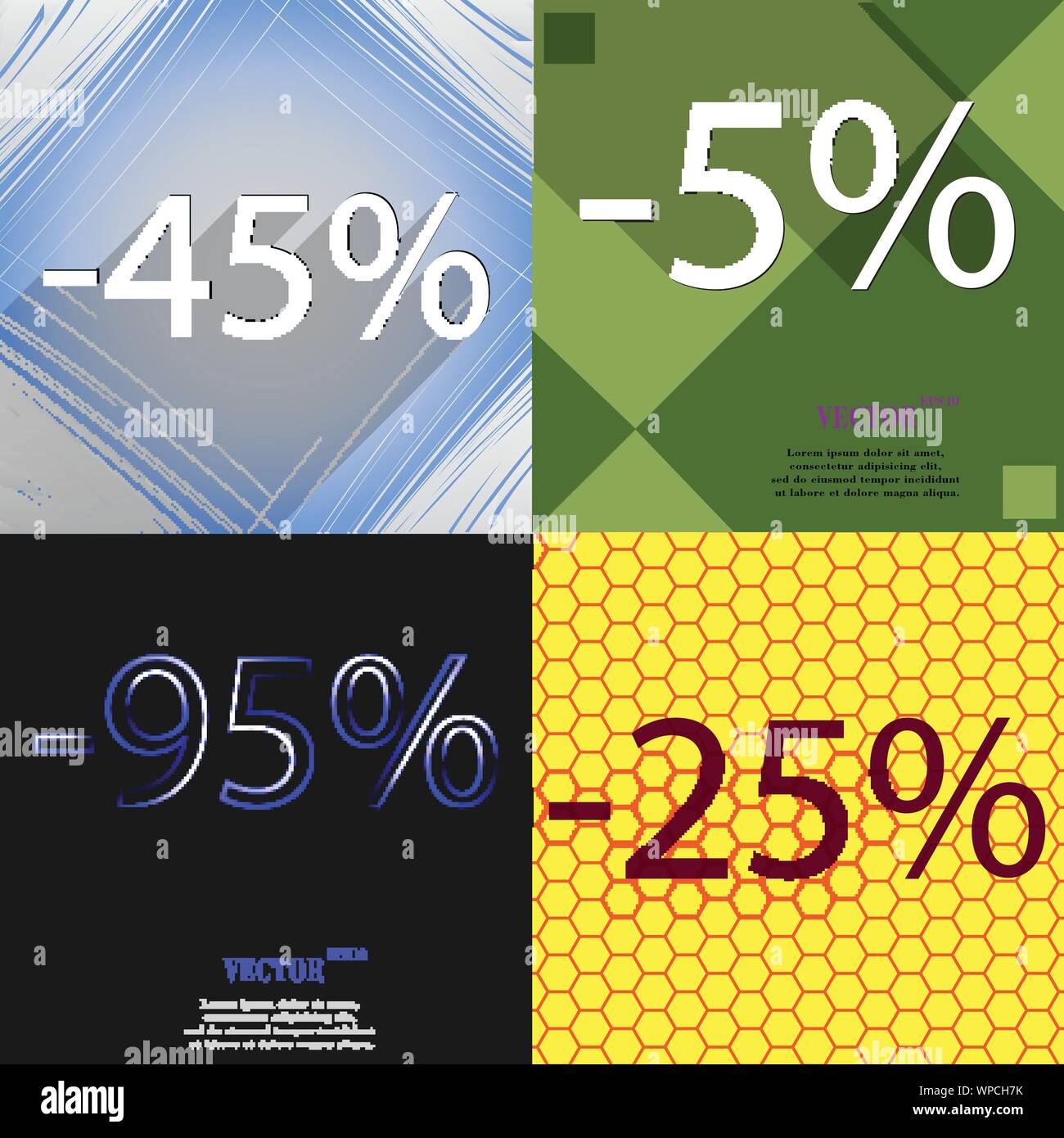 Set of Holiday discounts, store a percentage of sales. On abstract ...