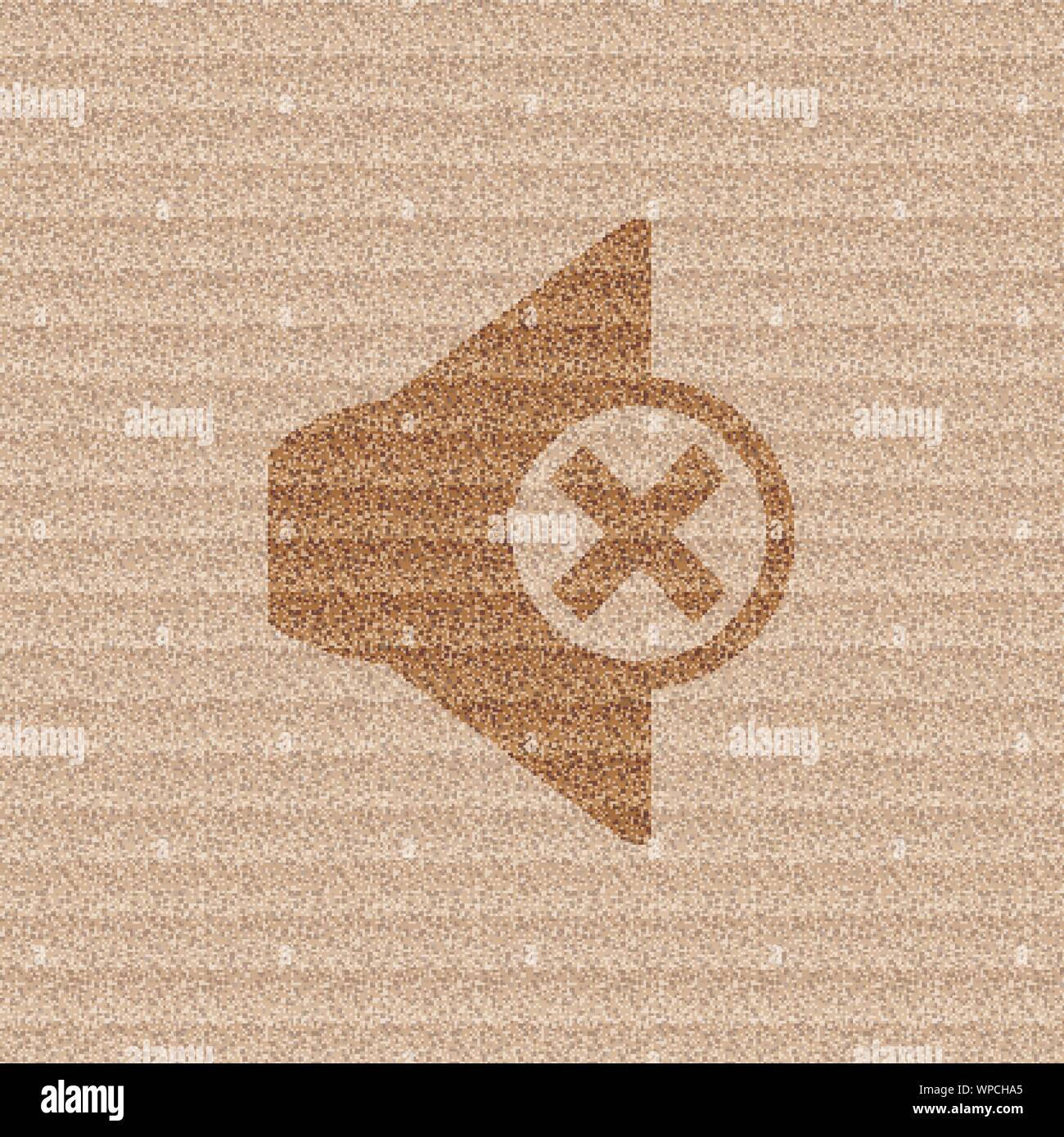 Mute speaker icon symbol Flat modern web design with long shadow and ...