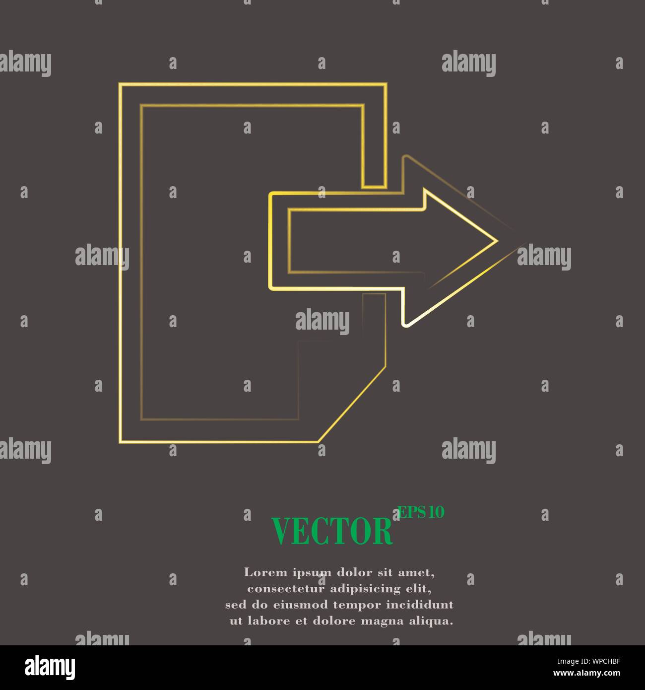 send Export file icon symbol Flat modern web design with long shadow ...