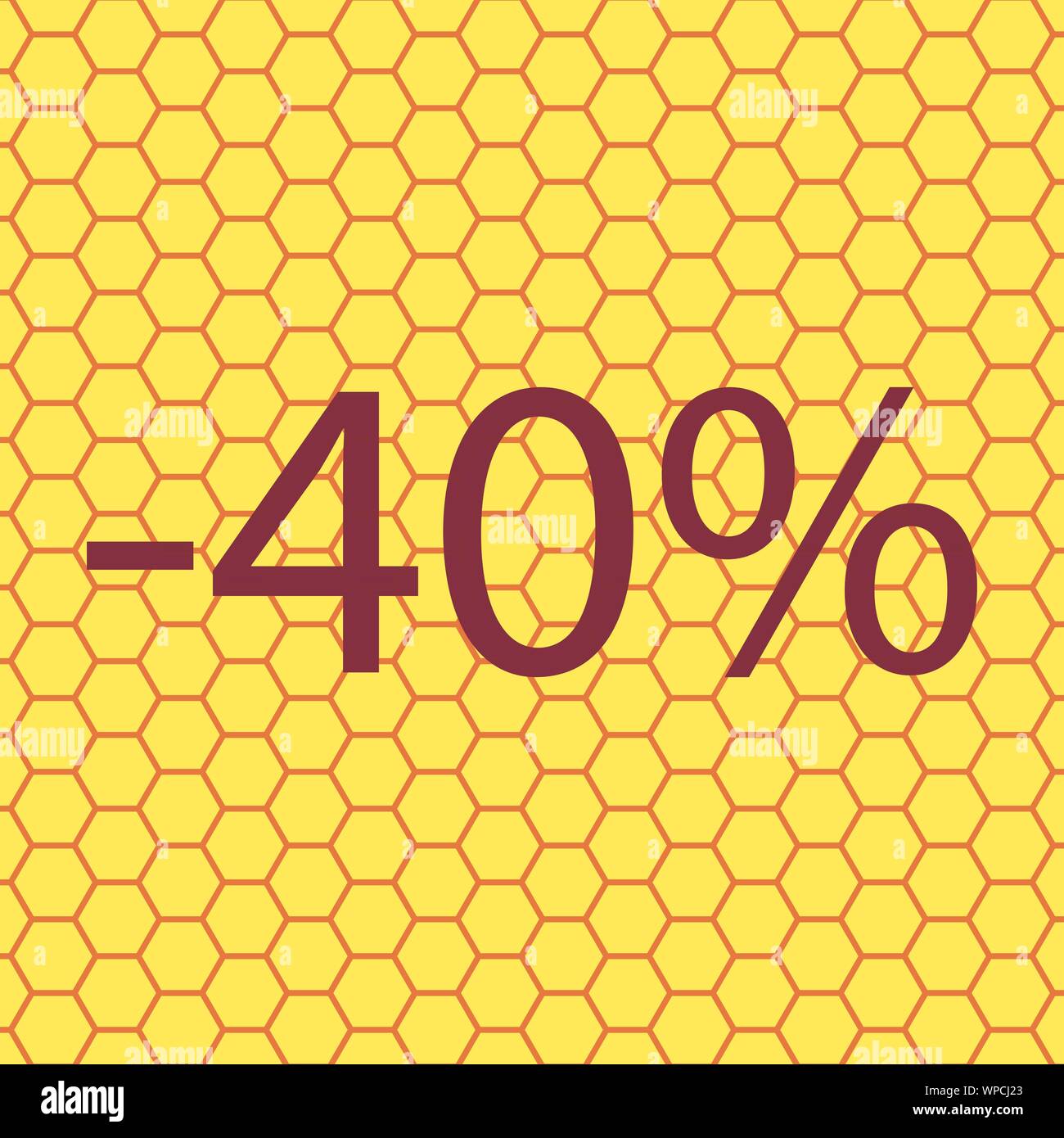 40 percent discount icon symbol Flat modern web design with long shadow ...