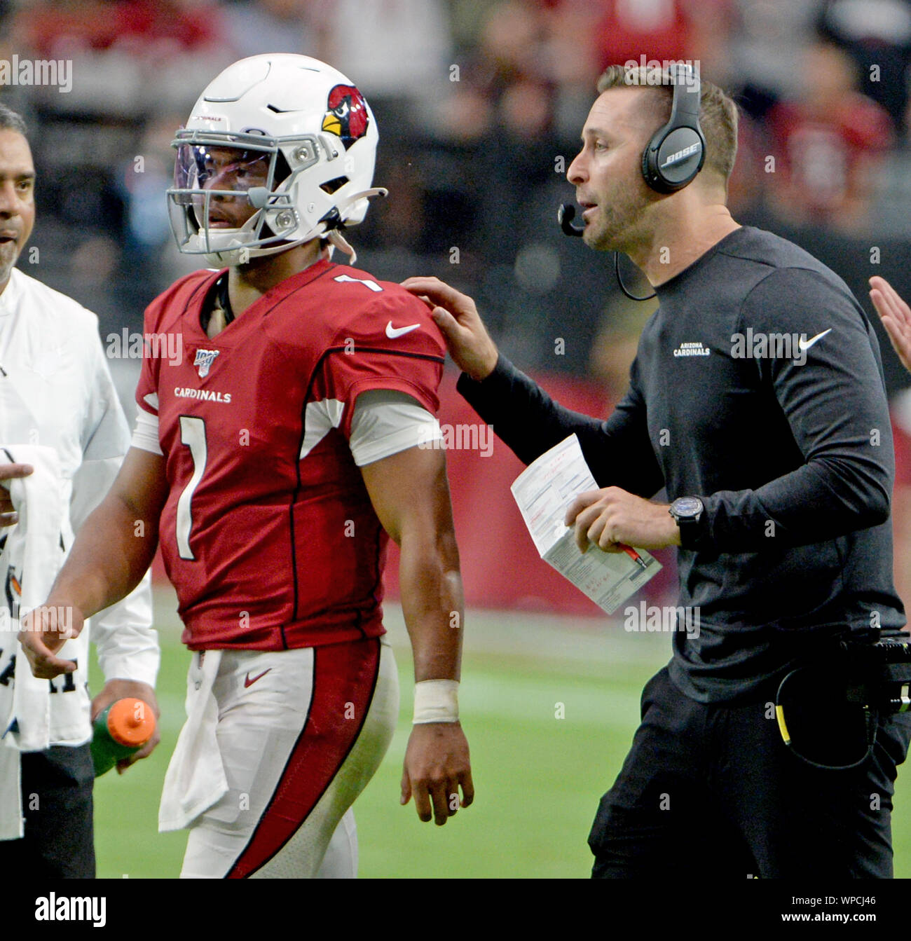 Glendale, Arizona, USA. 08th Sep, 2019. Arizona Cardinals' head coach ...