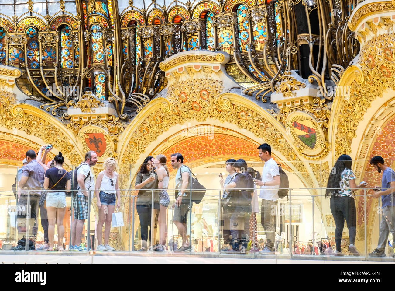 Galeries lafayette paris haussmann hi-res stock photography and images ...