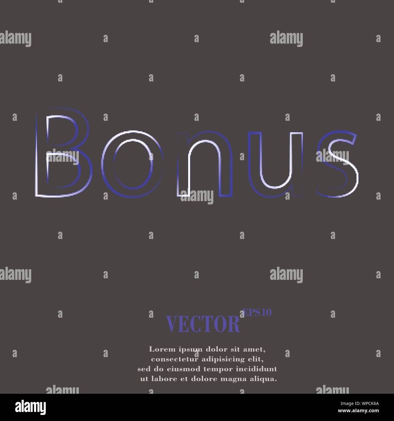 Bonus icon symbol Flat modern web design with long shadow and space for ...