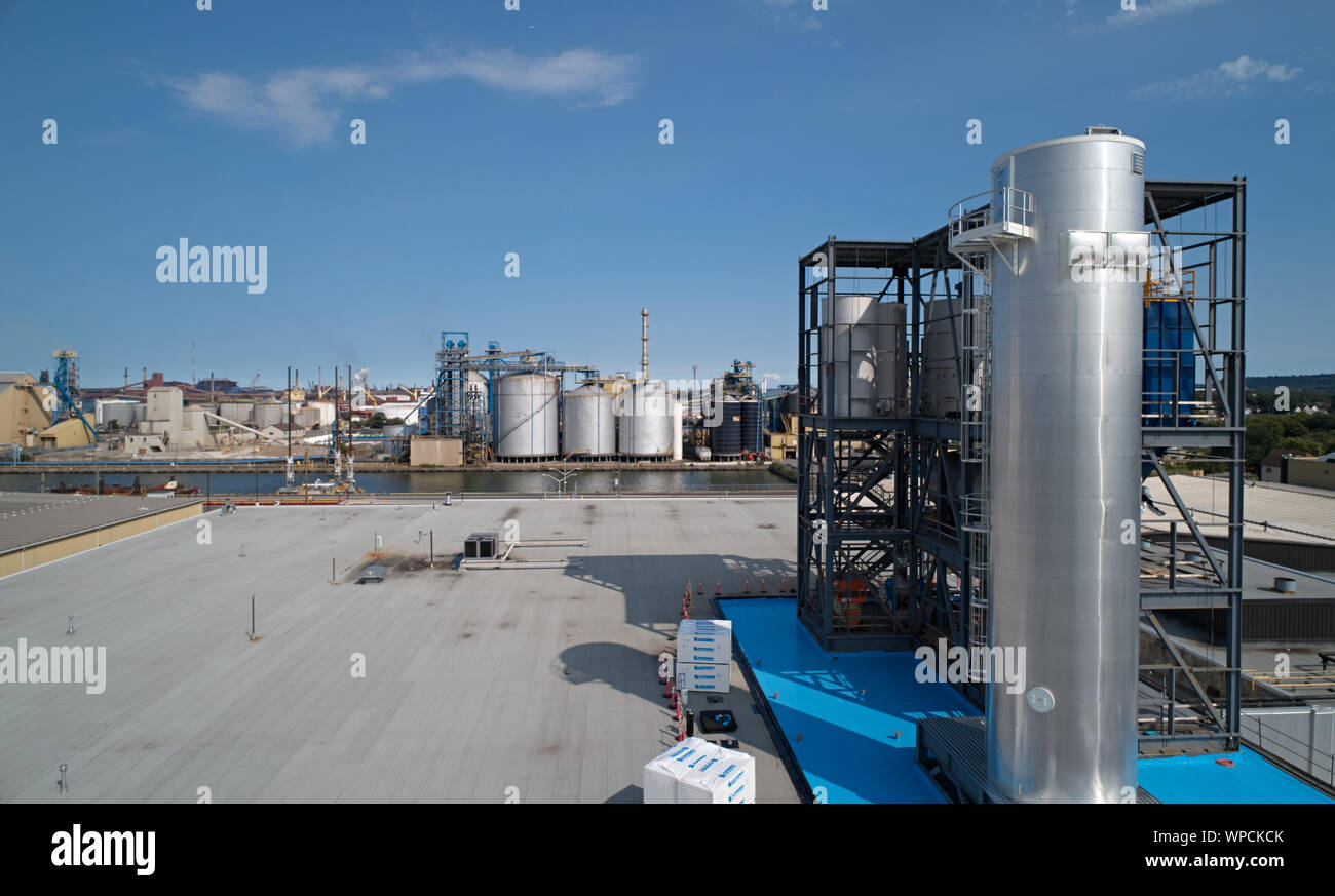 Hamilton Industrial areas Stock Photo - Alamy