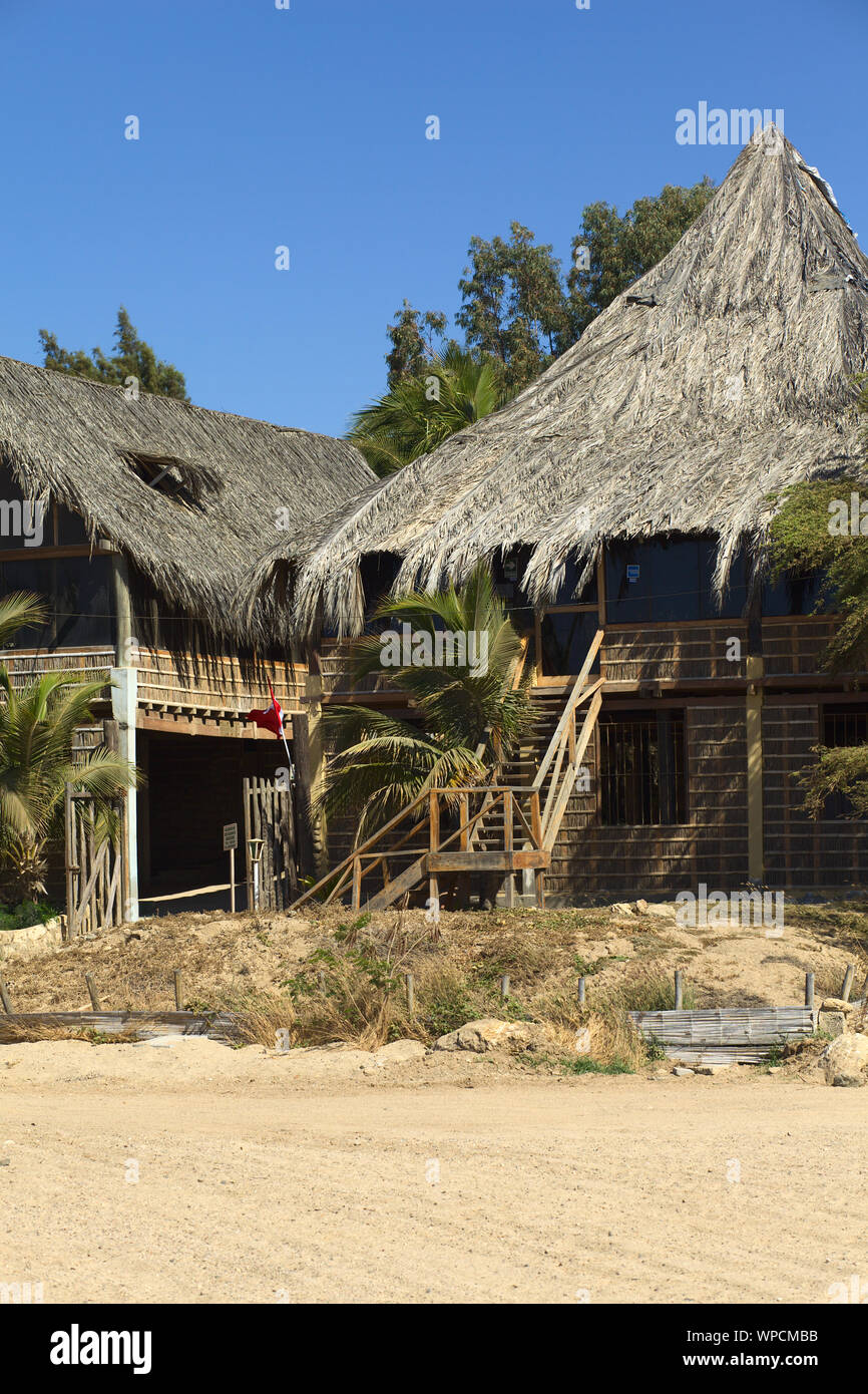 MANCORA, PERU - AUGUST 17, 2013: The hotel La Posada on August 17, 2013 ...