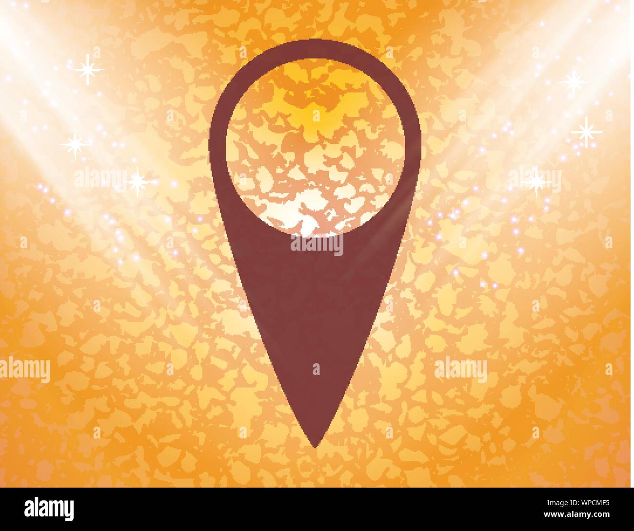 map pointers. Flat modern web button and space for your text Stock Vector Image & Art - Alamy