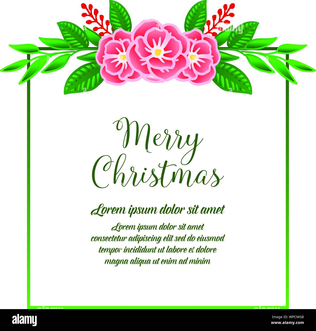 Design greeting card merry christmas, space for text, with texture of ...
