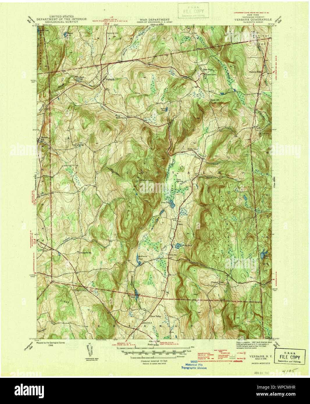 New York NY Verbank 139481 1946 31680 Restoration Stock Photo - Alamy