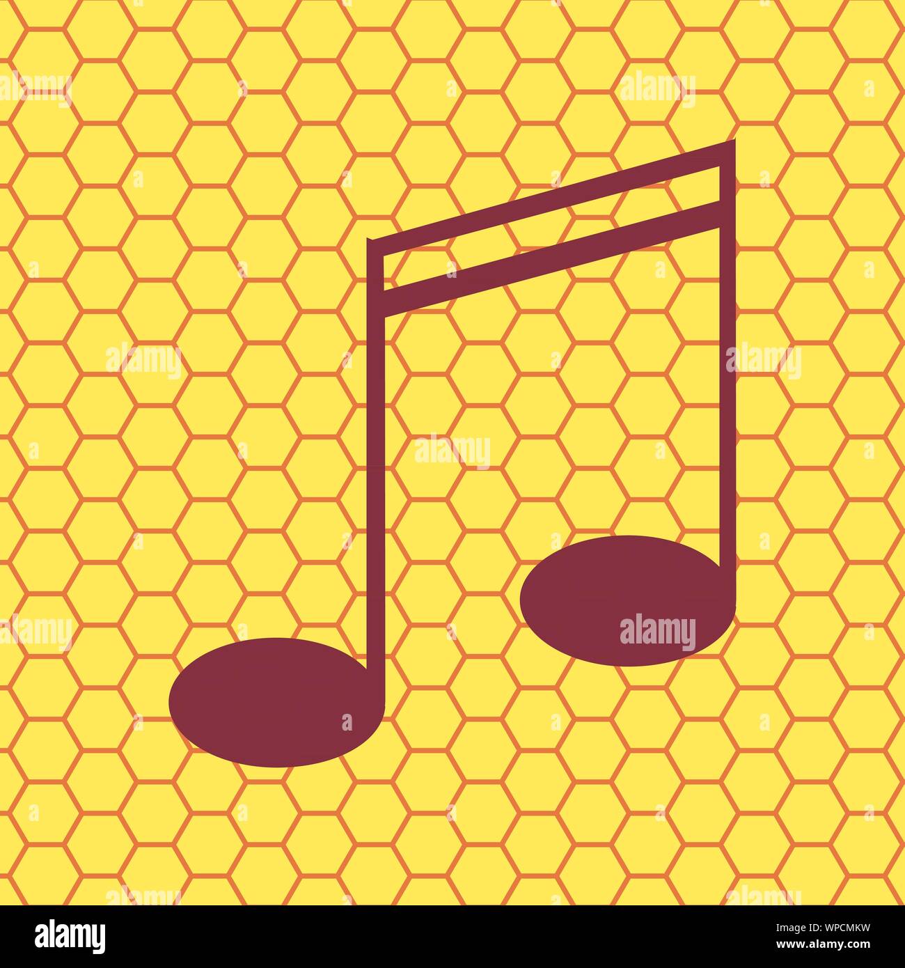 Music elements notes web icon, flat design Stock Vector Image & Art - Alamy