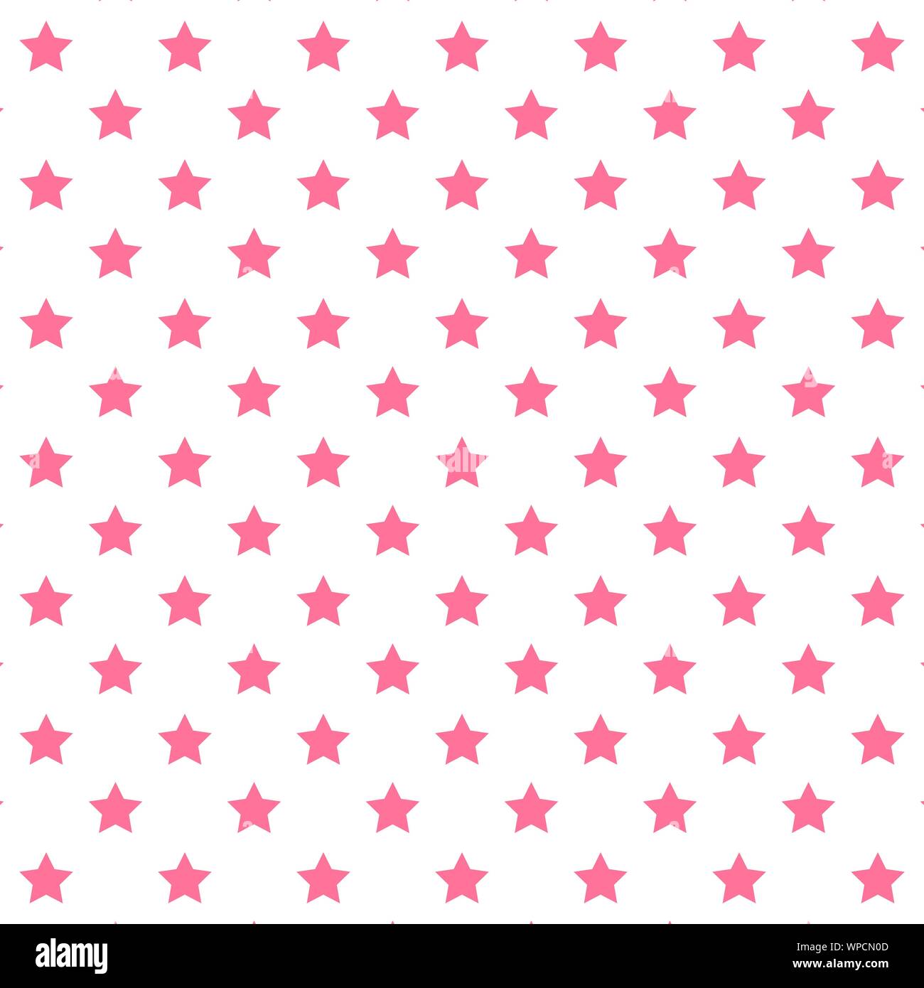 Seamless abstract Star Pink pattern on white background, Vector ...