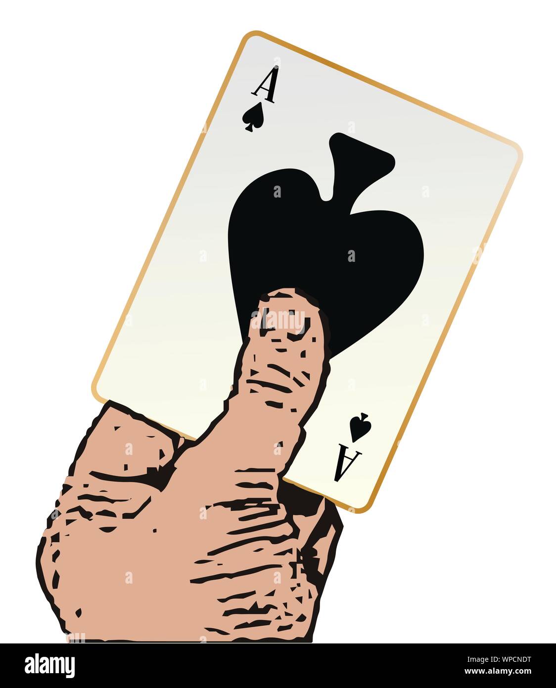 Holding the Ace Stock Vector Image & Art - Alamy