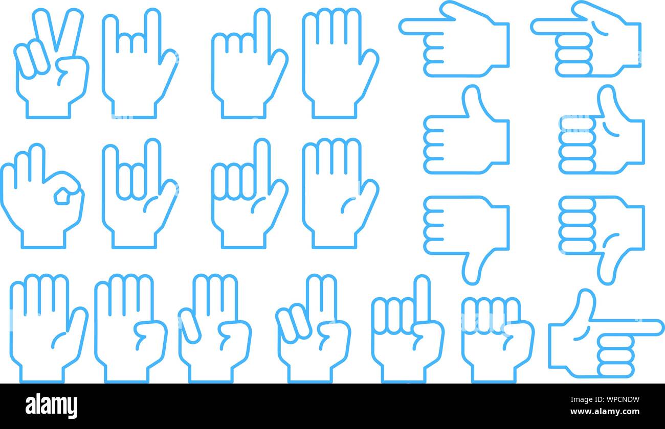 This is a illustration of a hand sign Stock Vector Image & Art - Alamy