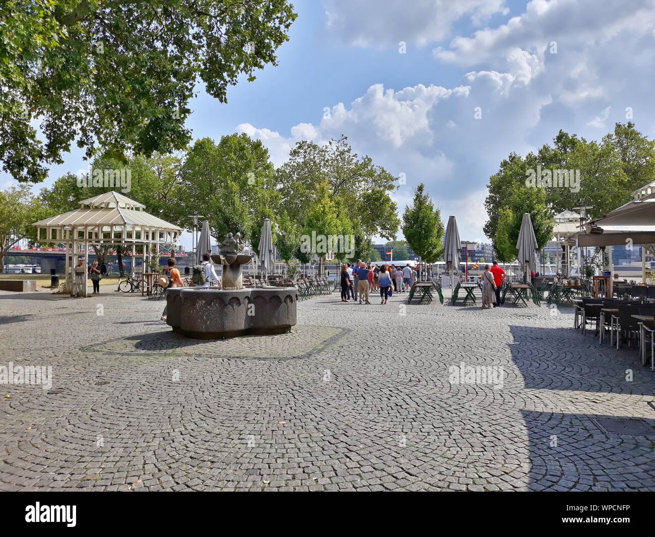 View of the old historic fish market square in the old town on the ...