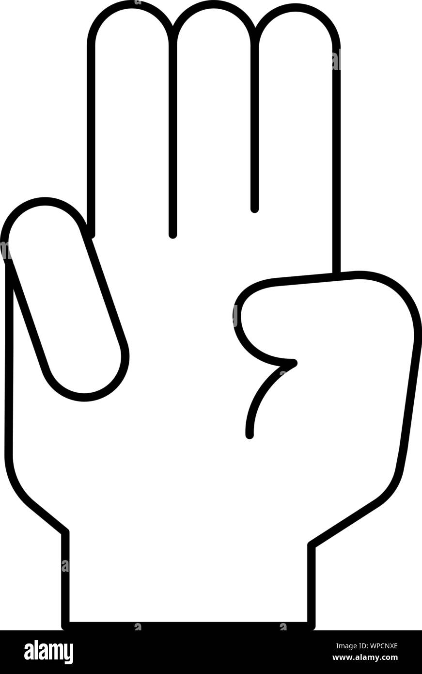 This is a illustration of a hand sign Stock Vector Image & Art - Alamy