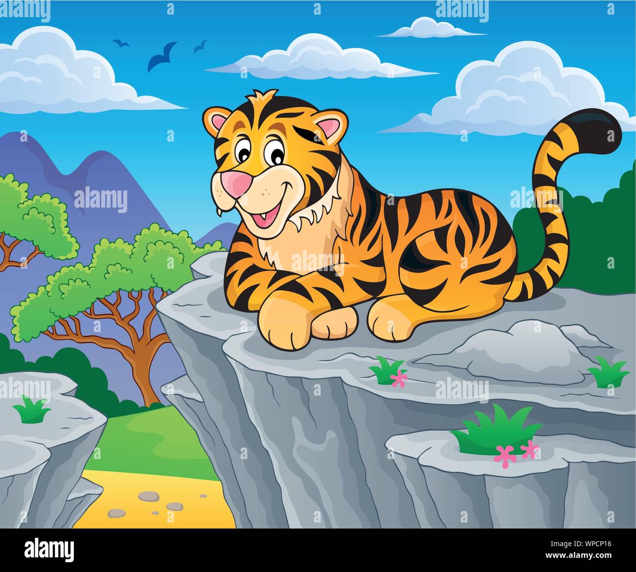 Tiger theme image 2 Stock Vector Image & Art - Alamy