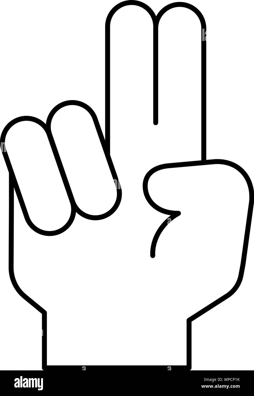 This is a illustration of a hand sign Stock Vector Image & Art - Alamy