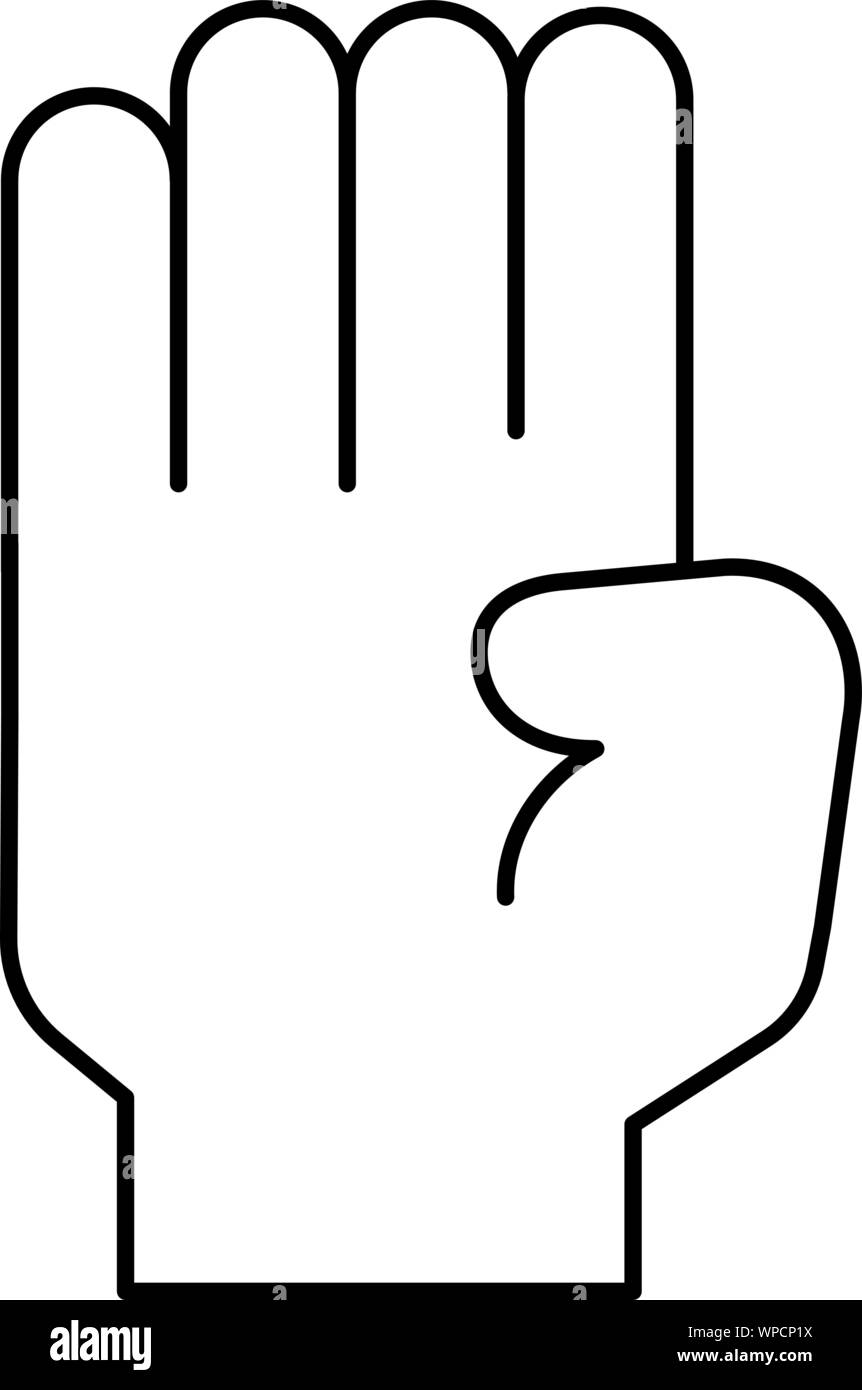 This is a illustration of a hand sign Stock Vector Image & Art - Alamy