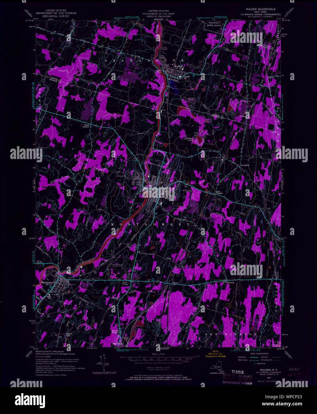 Map of walden new york hi-res stock photography and images - Alamy