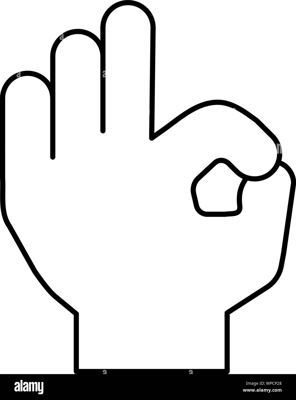 This is a illustration of a hand sign Stock Vector Image & Art - Alamy