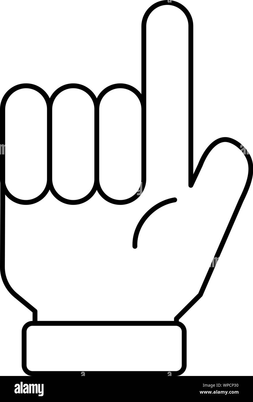 This is a illustration of a hand sign Stock Vector Image & Art - Alamy