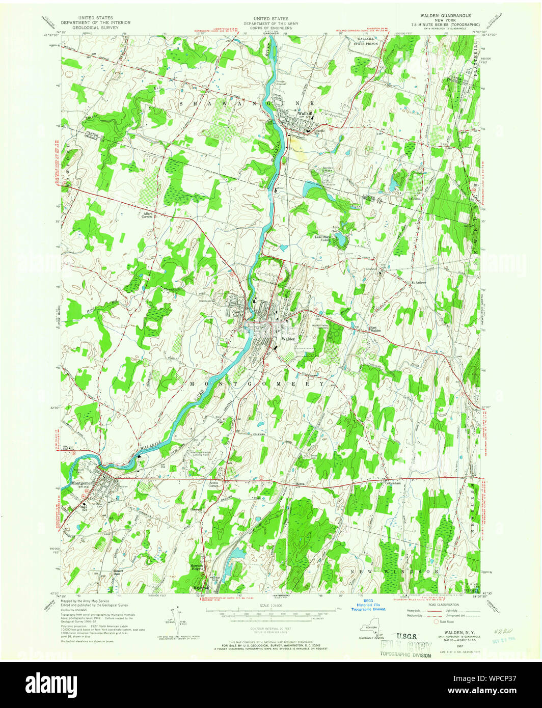 Map of walden new york hi-res stock photography and images - Alamy