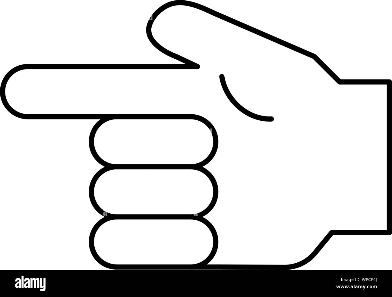 This is a illustration of a hand sign Stock Vector Image & Art - Alamy