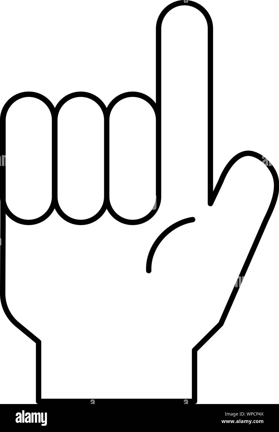 This is a illustration of a hand sign Stock Vector Image & Art - Alamy