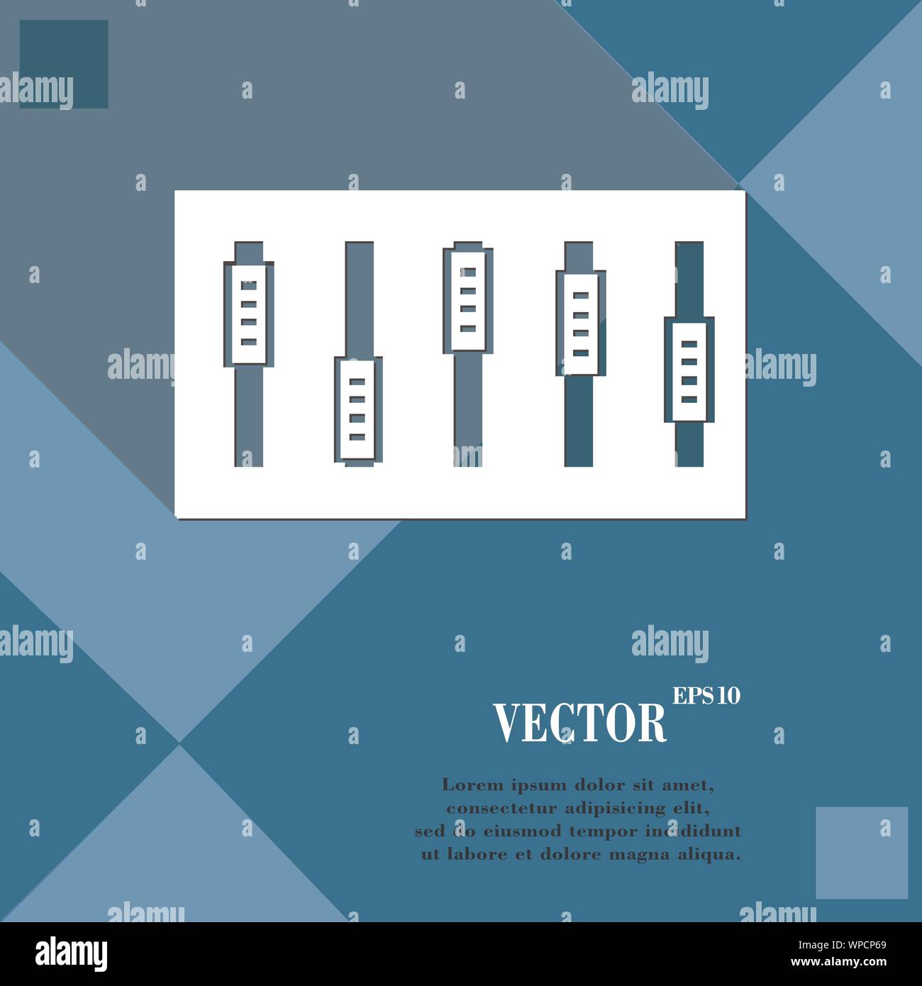 Dj console mix handles and buttons icon symbol. Trendy, modern design ...