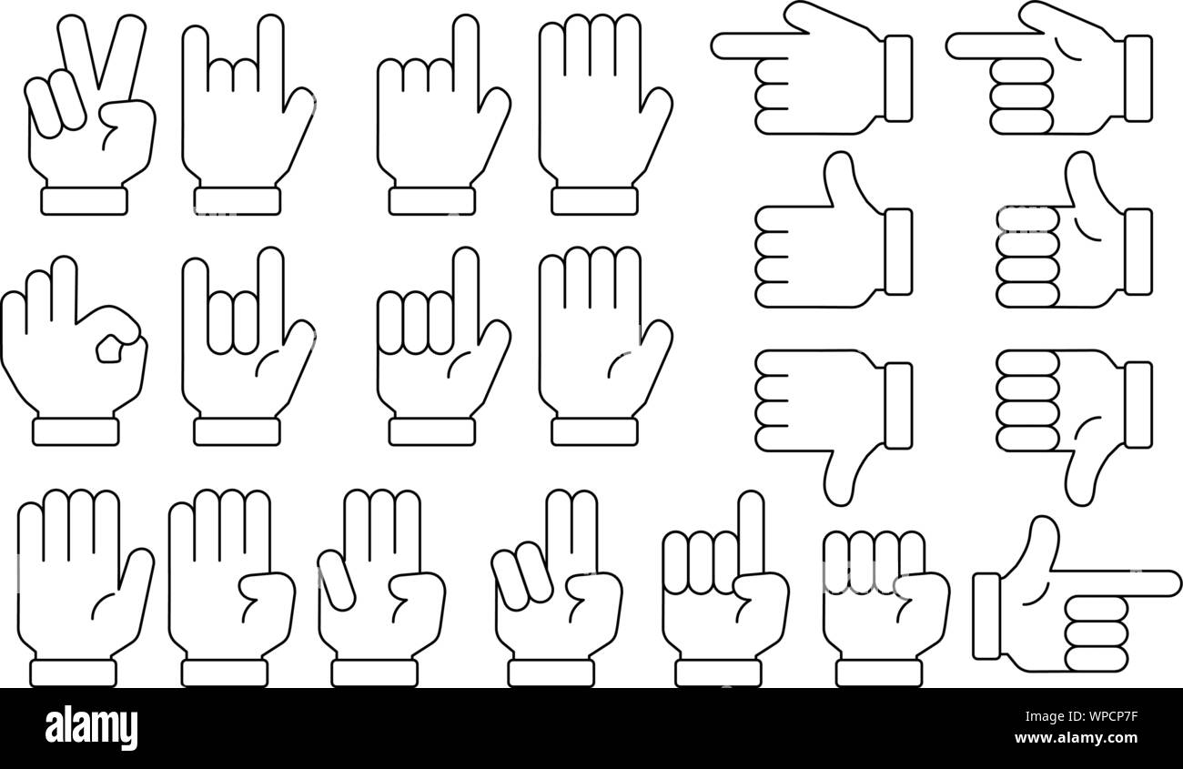 This is a illustration of a hand sign Stock Vector Image & Art - Alamy