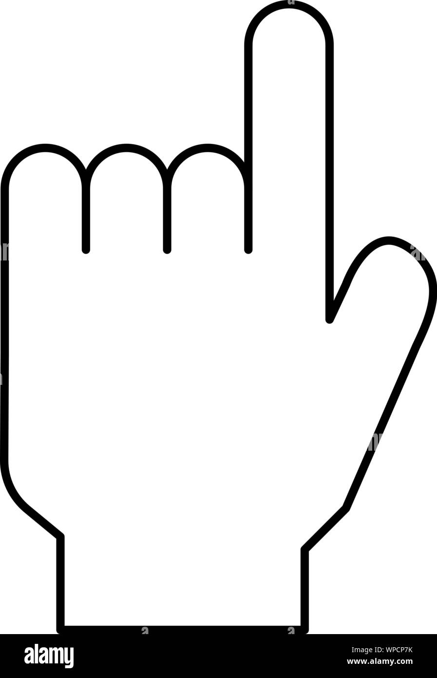 This is a illustration of a hand sign Stock Vector Image & Art - Alamy