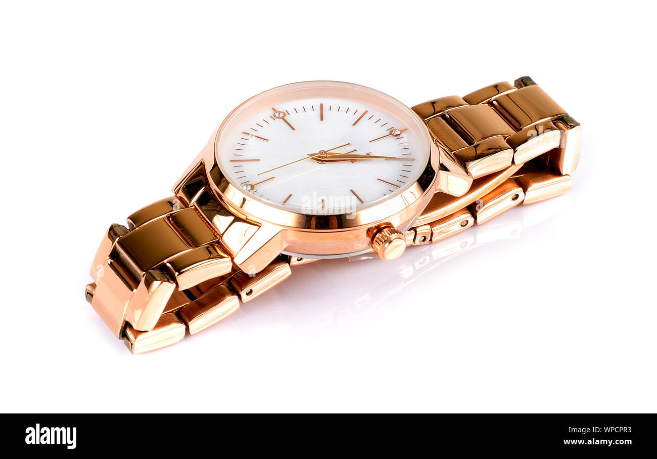 Luxury watch isolated on white background Stock Photo - Alamy
